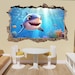 Baby Shark Underwater Poster Self-adhesive Wall Sticker Decal Mural ...