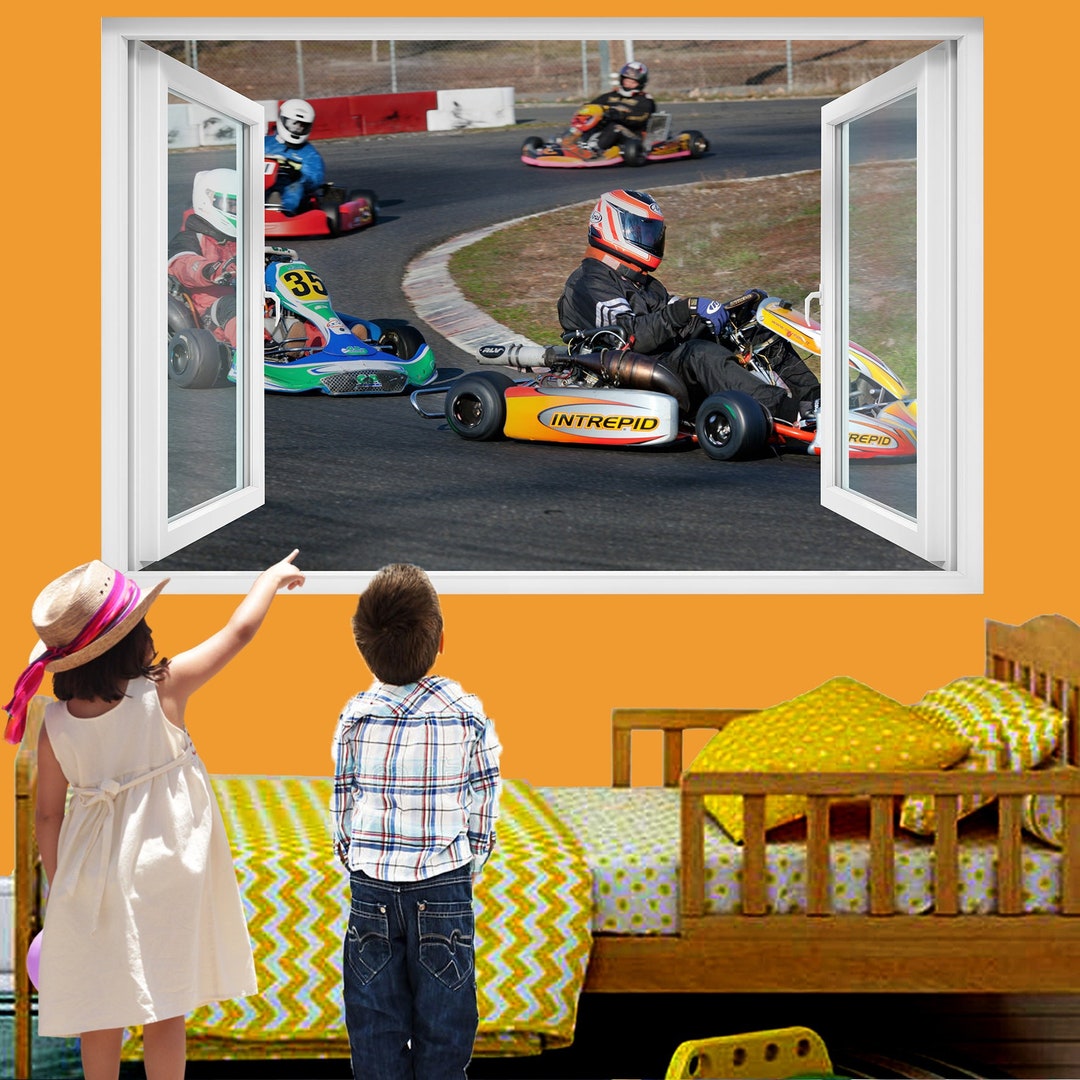Karting Kart Racing Wall Art Stickers Decal Mural Poster Decor 662 - Etsy