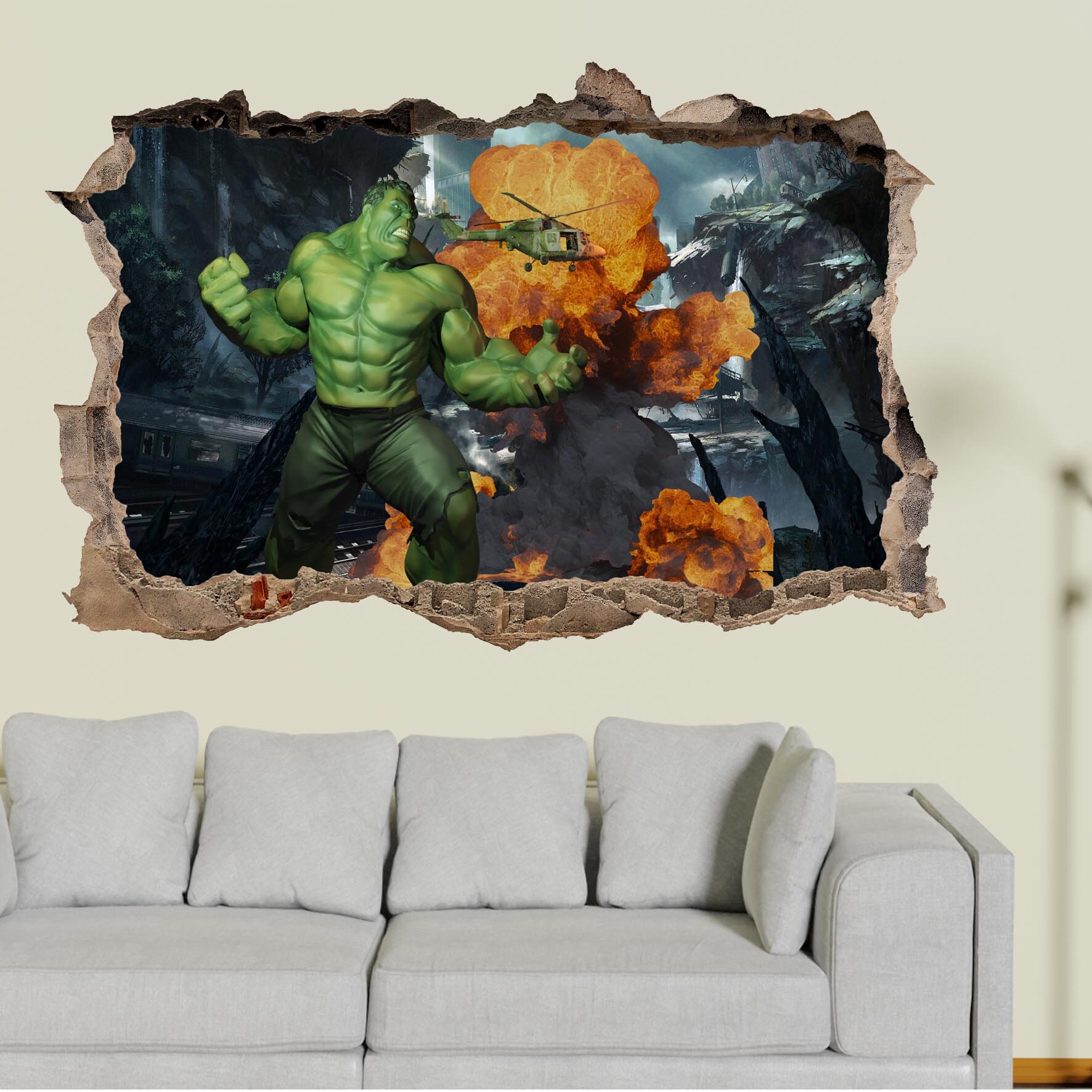 Superheroes Avengers Action Hulk Wall Sticker Decal Mural Poster Kids ...