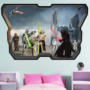 Sci-fi Space Star Troopers Robots Wall Art Sticker Decal Mural Poster ...
