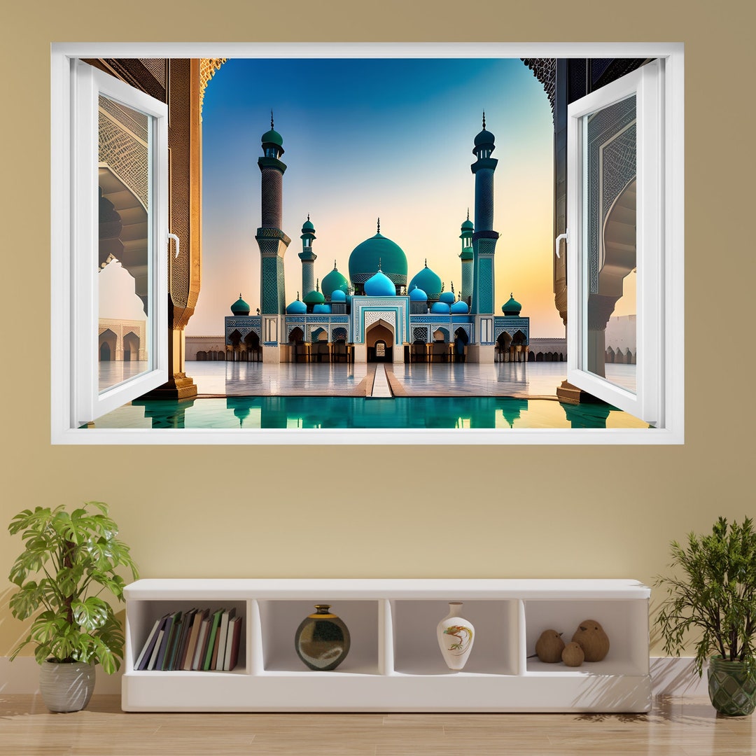 Beautiful Islamic Art Mosque Wall Sticker Poster Decal Mural Room Decor ...