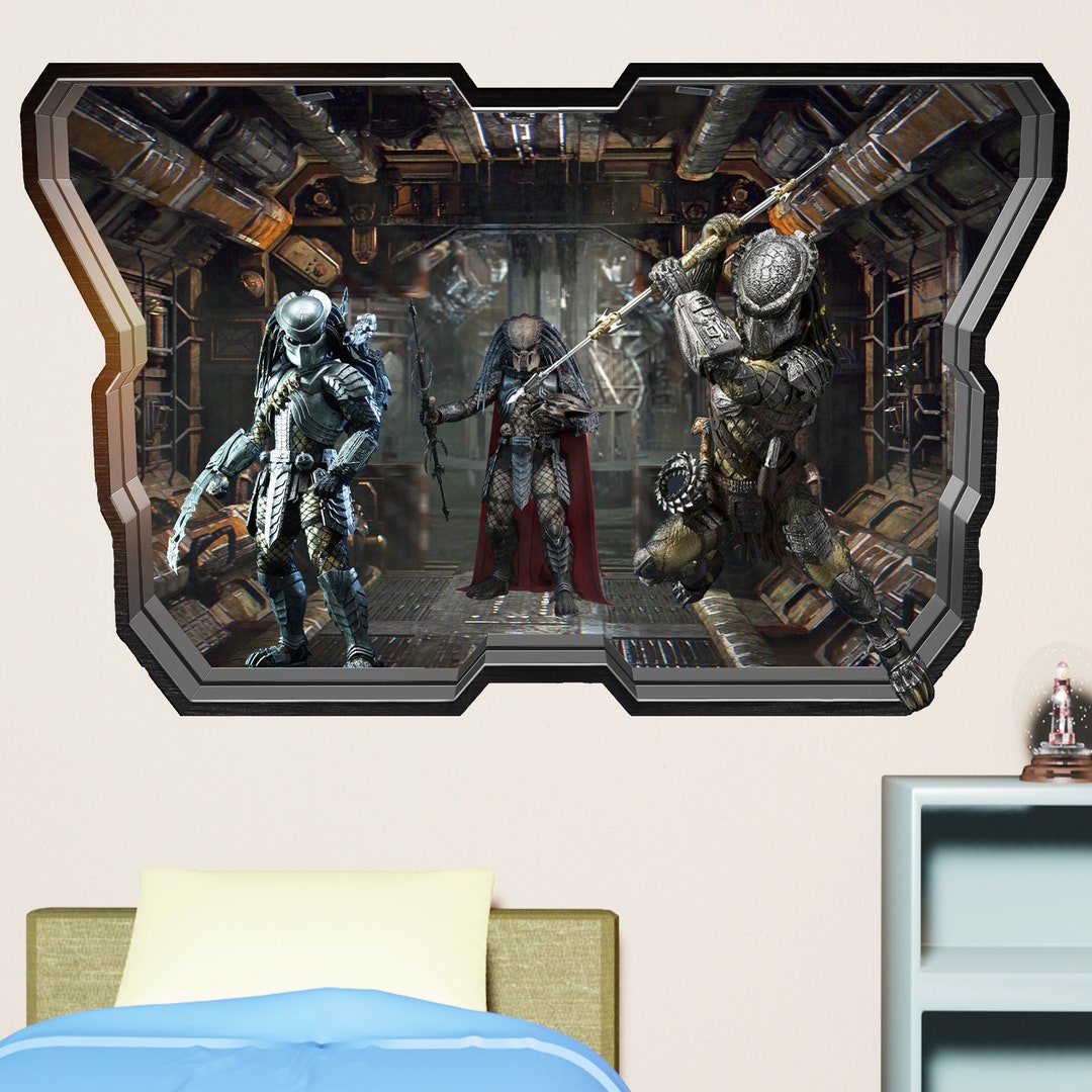 Spacecraft Predators Hunters Wall Art Sticker Decal Mural Poster Girls ...