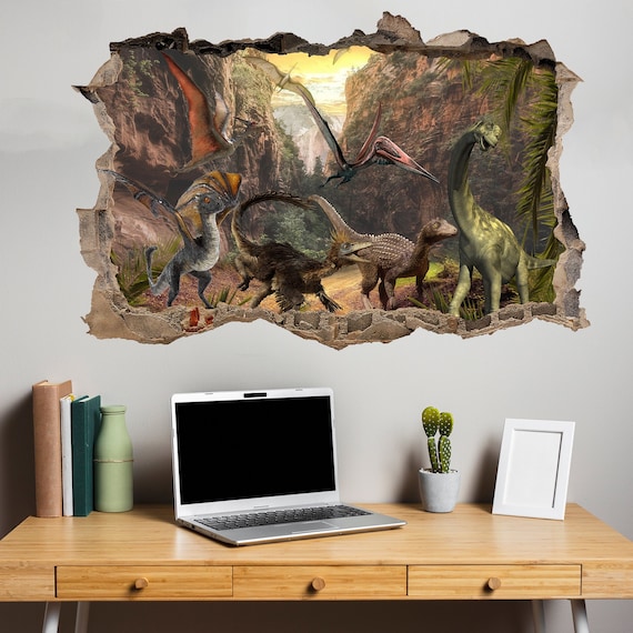 Dinosaurs Extinct Species Old World Valley Wall Sticker Decal - Etsy