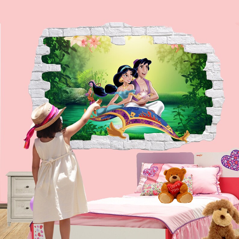 Famous Cartoon Characters Wall Art Sticker Decal Mural Poster - Etsy