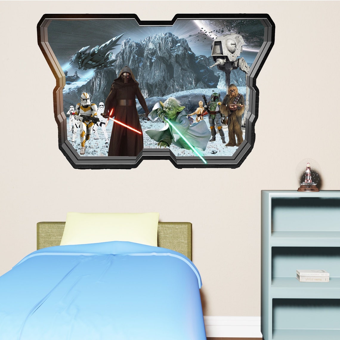 Planet Space Star Troopers Robots Wall Art Sticker Decal Mural - Etsy UK