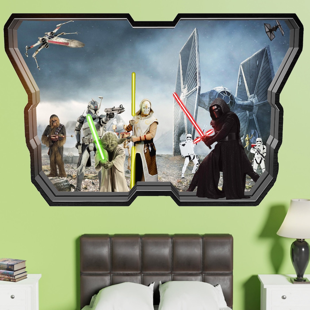 Sci-fi Space Star Troopers Robots Wall Art Sticker Decal Mural Poster ...