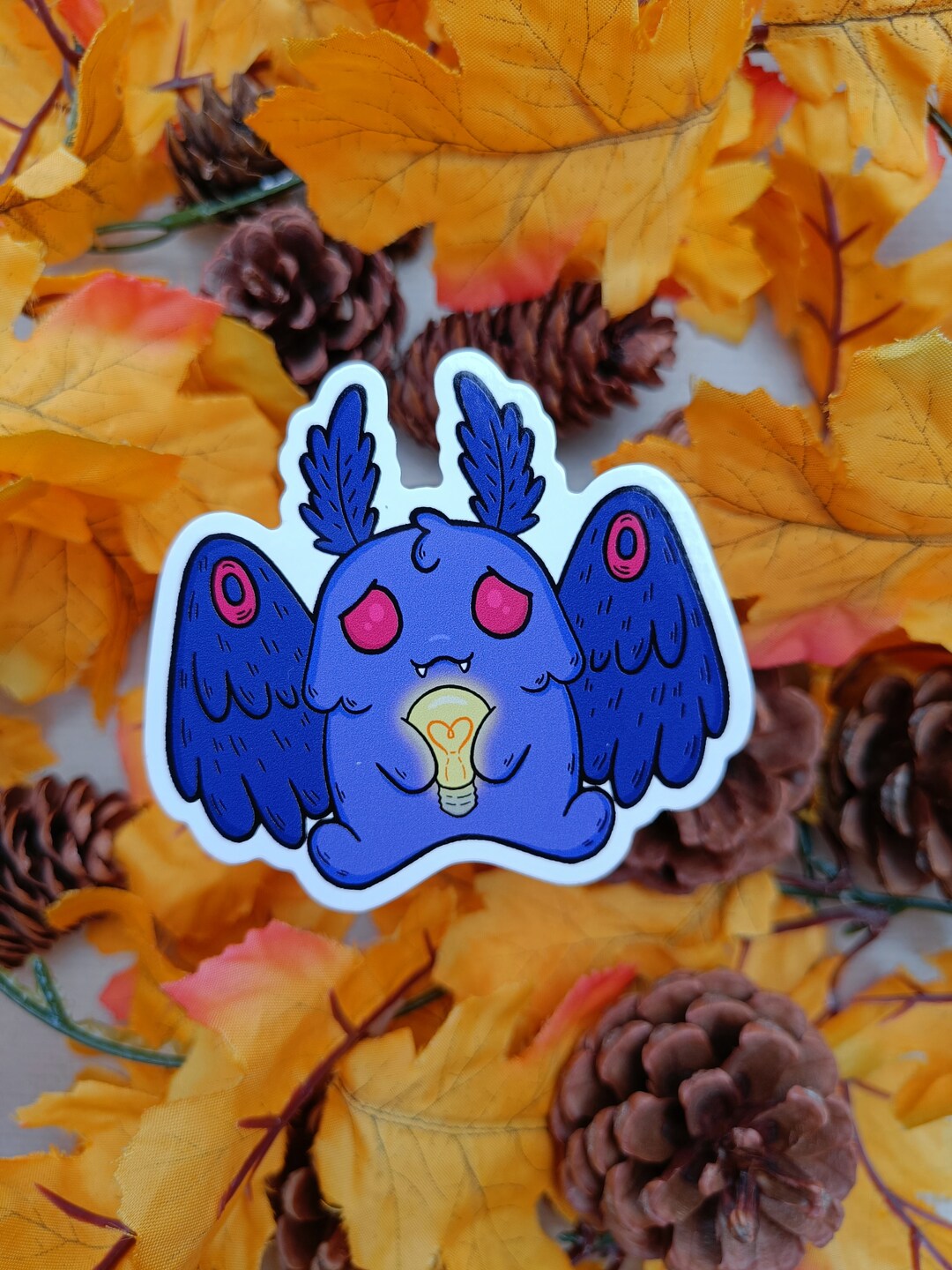 Cute Mothman Vinyl Sticker - Etsy