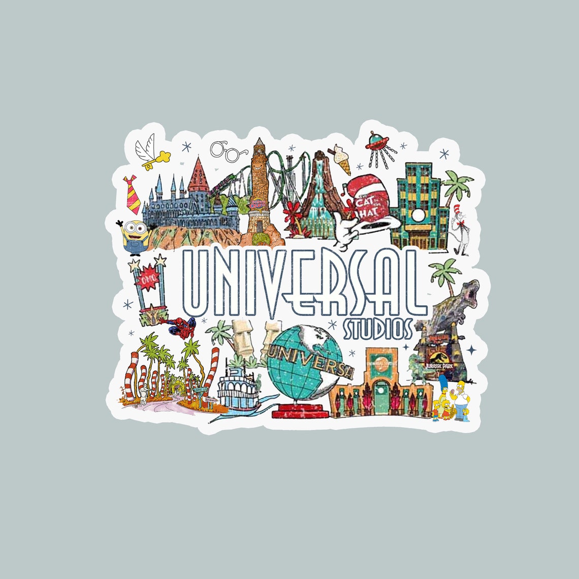Universal Studios Stickers, Universal Orlando Sticker, Universal ...