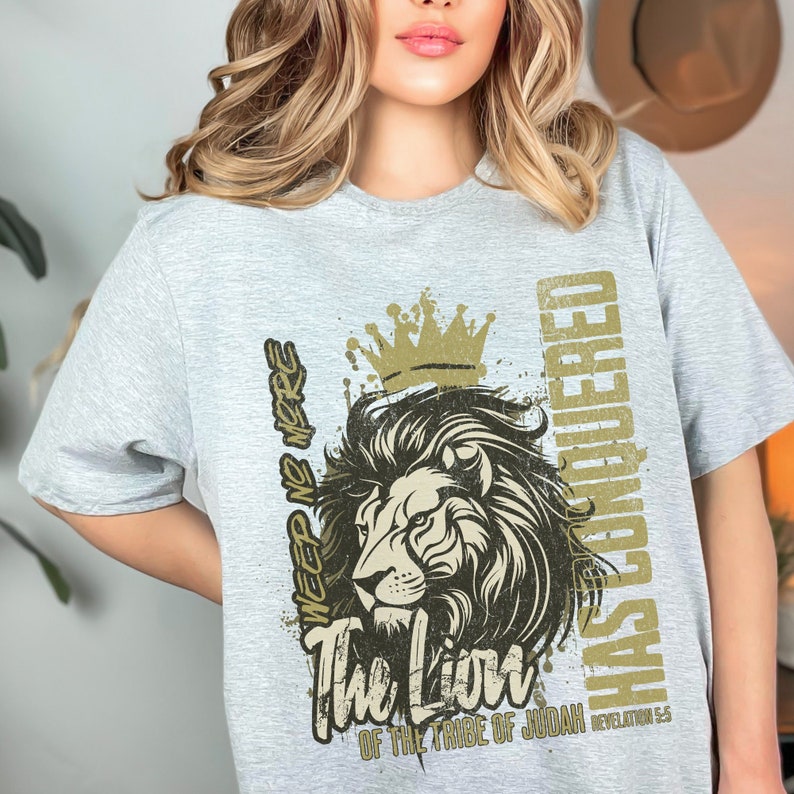 Revelation 5:5 the Lion of Judah Bible Verse Tshirt, Yeshua Shirt, Lion ...