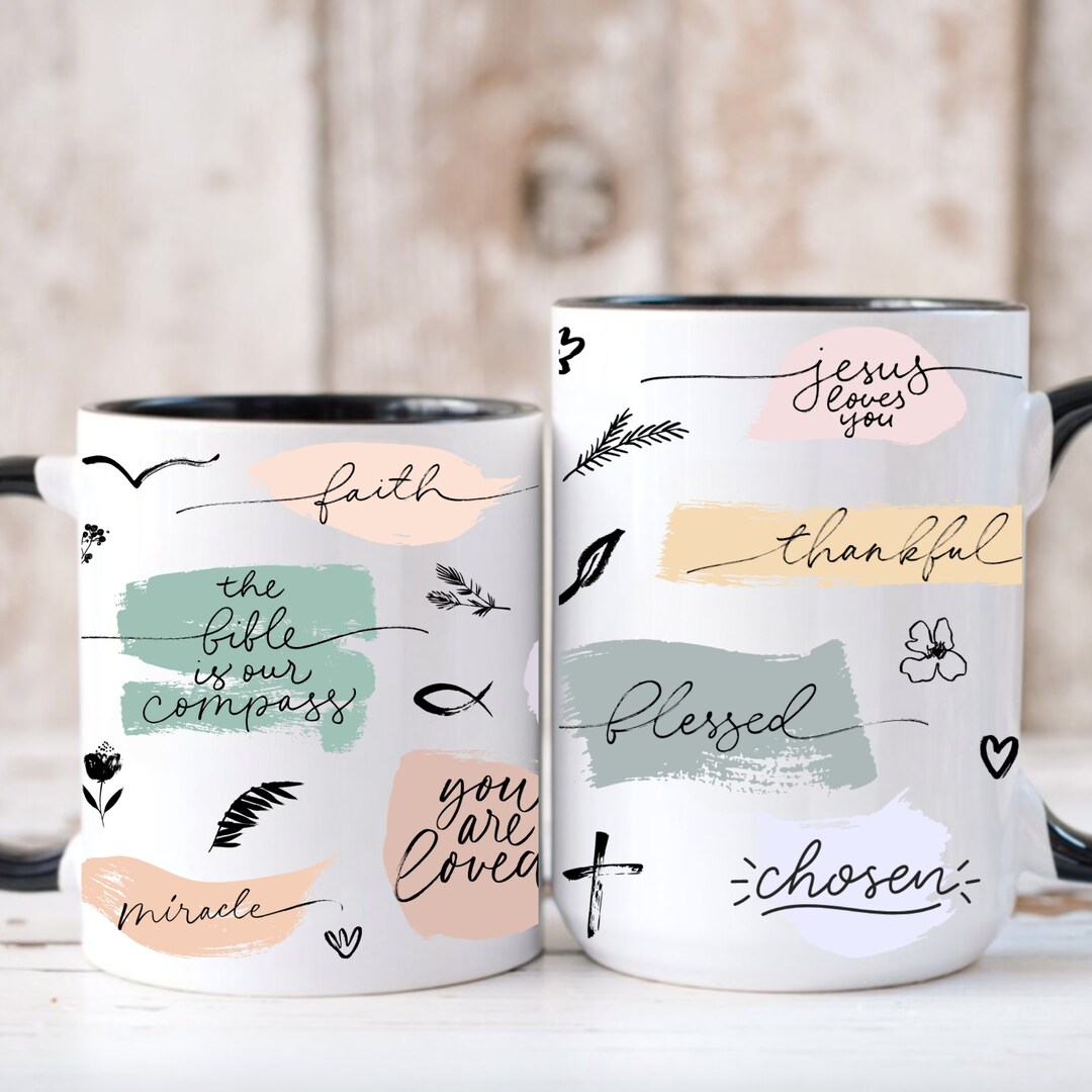 Christian Bible Verse Mug, Quotes Coffee Cup, Scripture Mug, Woman of ...