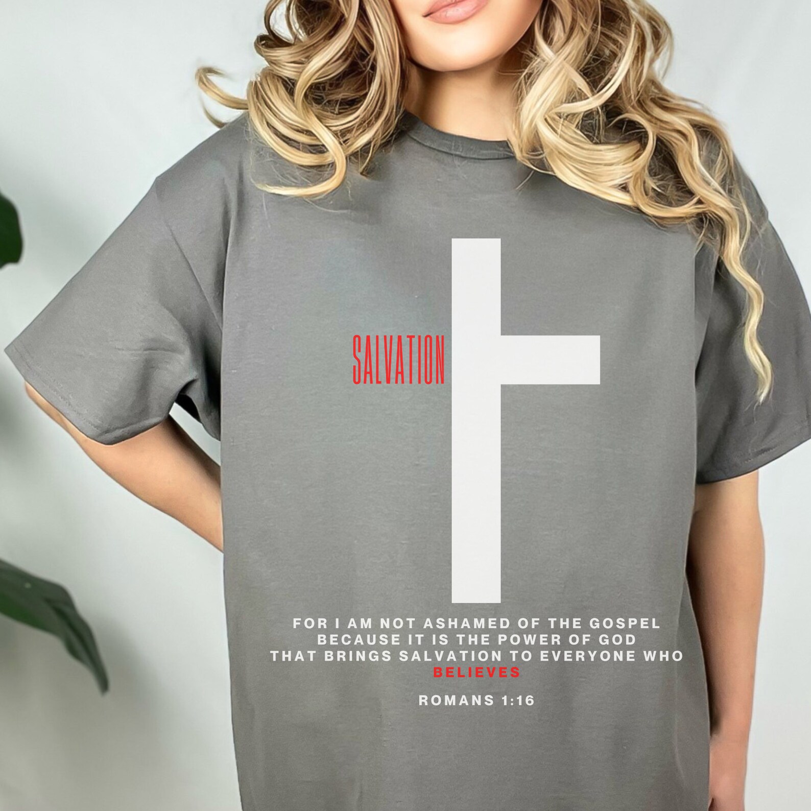 Romans 1:16 Unashamed Bible Verse Tshirt, I Am Not Ashamed of the ...
