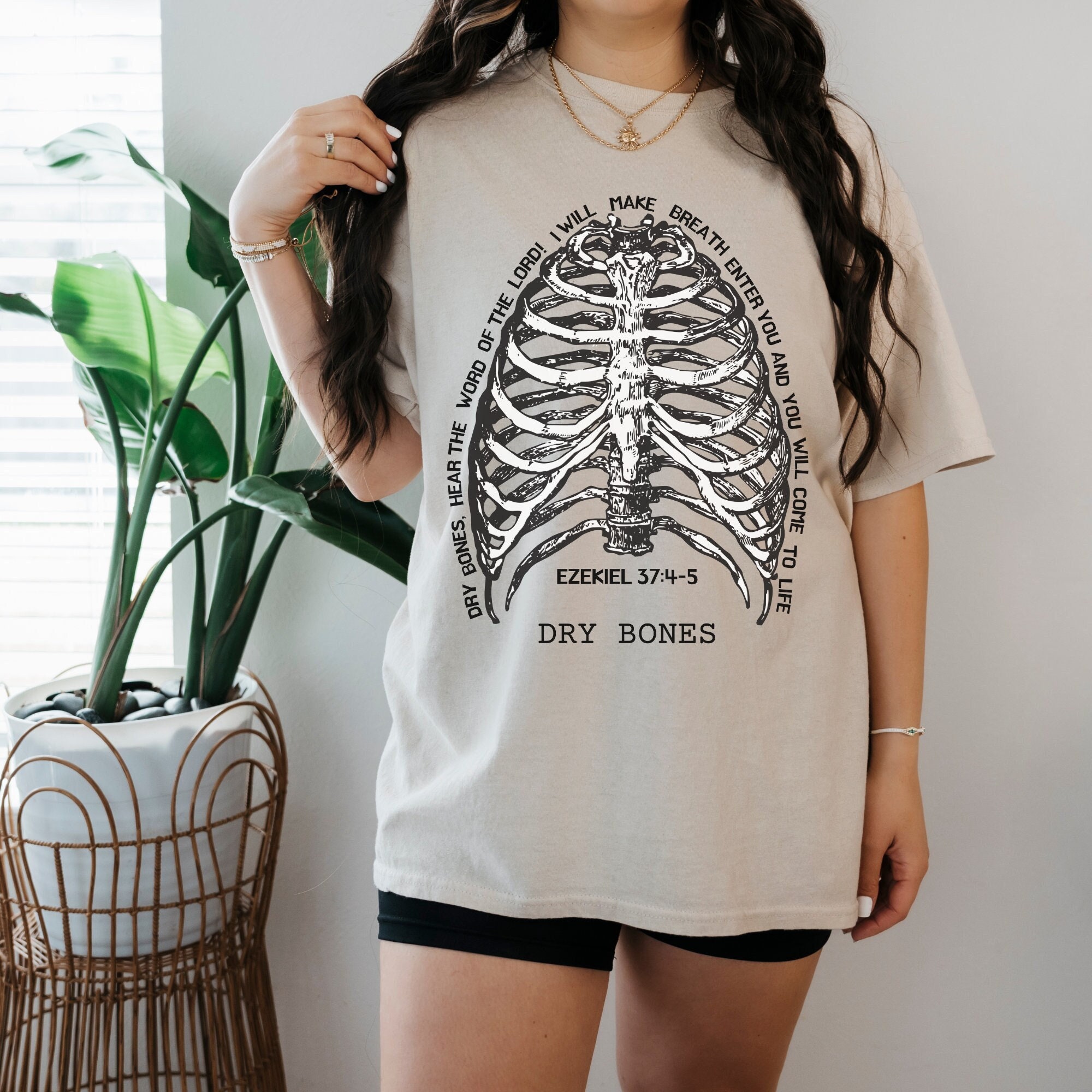 Ezekiel 37:4-5 Dry Bones Bible Verse T-shirt, Dry Bones Come to Life ...