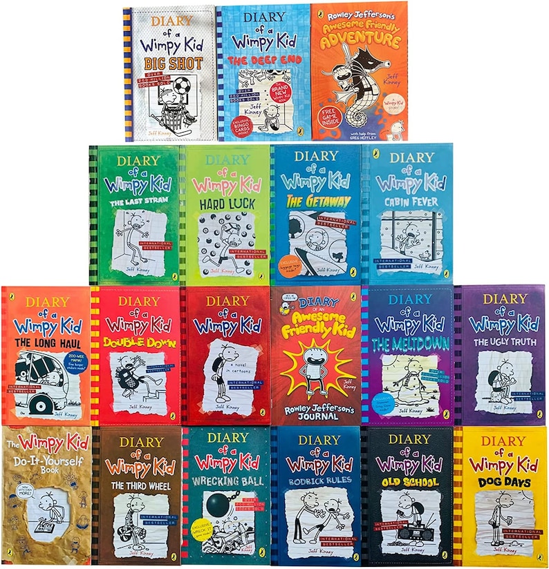 Diary of a Wimpy Kid Series. the Complete Collection, 18 Books Bonus ...