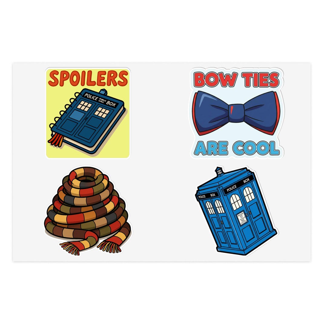 Doctor Who Sticker Sheets: Whimsical Journal & Scrapbook Decor - Etsy