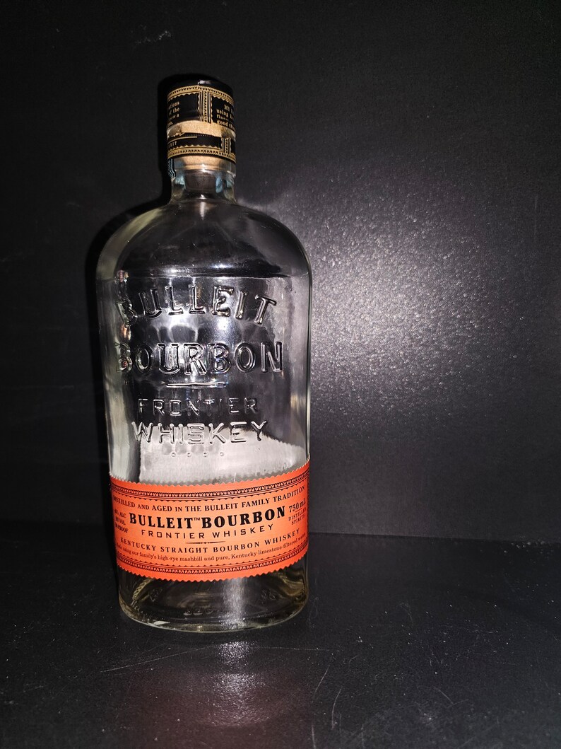 Empty Bulleit Bourbon Bottle - Etsy