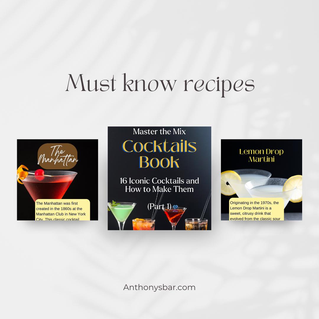 16 Iconic Cocktails to Know and How to Make Them - Etsy