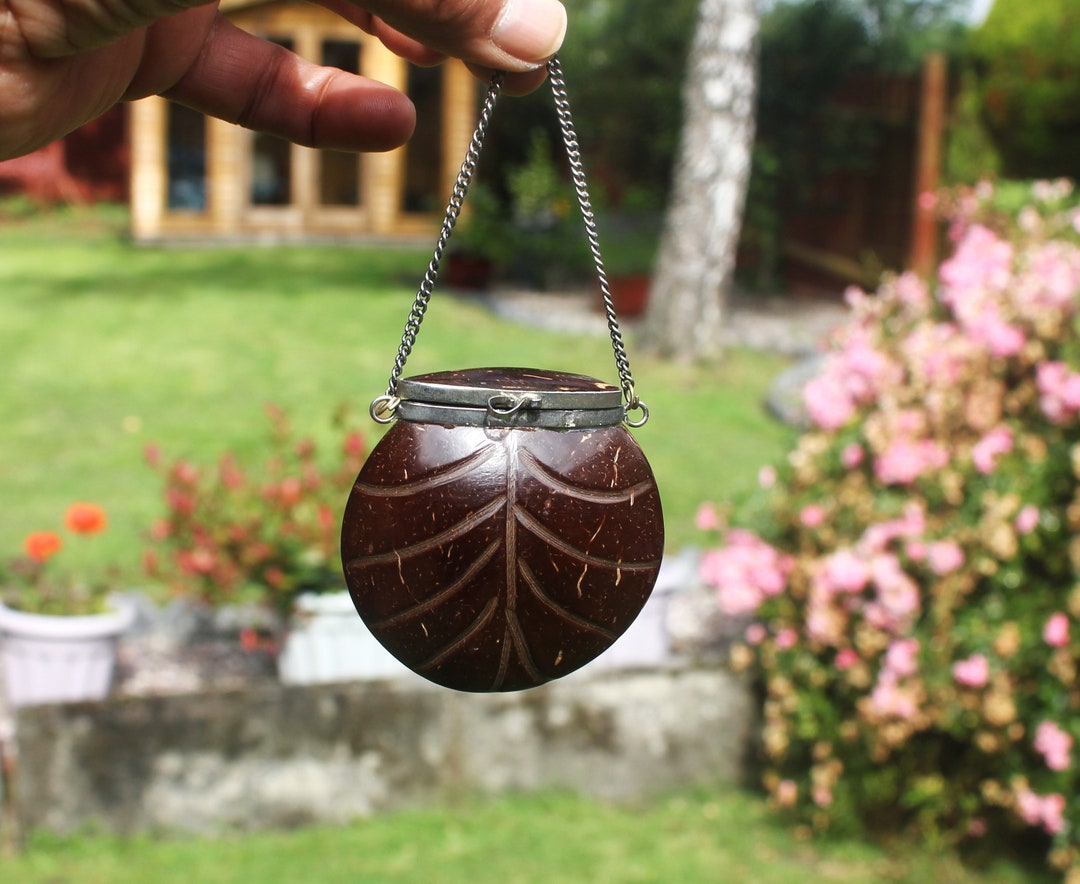 Rare Antique Australian Hand Carved Burra Nut Snuff Bottle/ Snuff Pouch ...