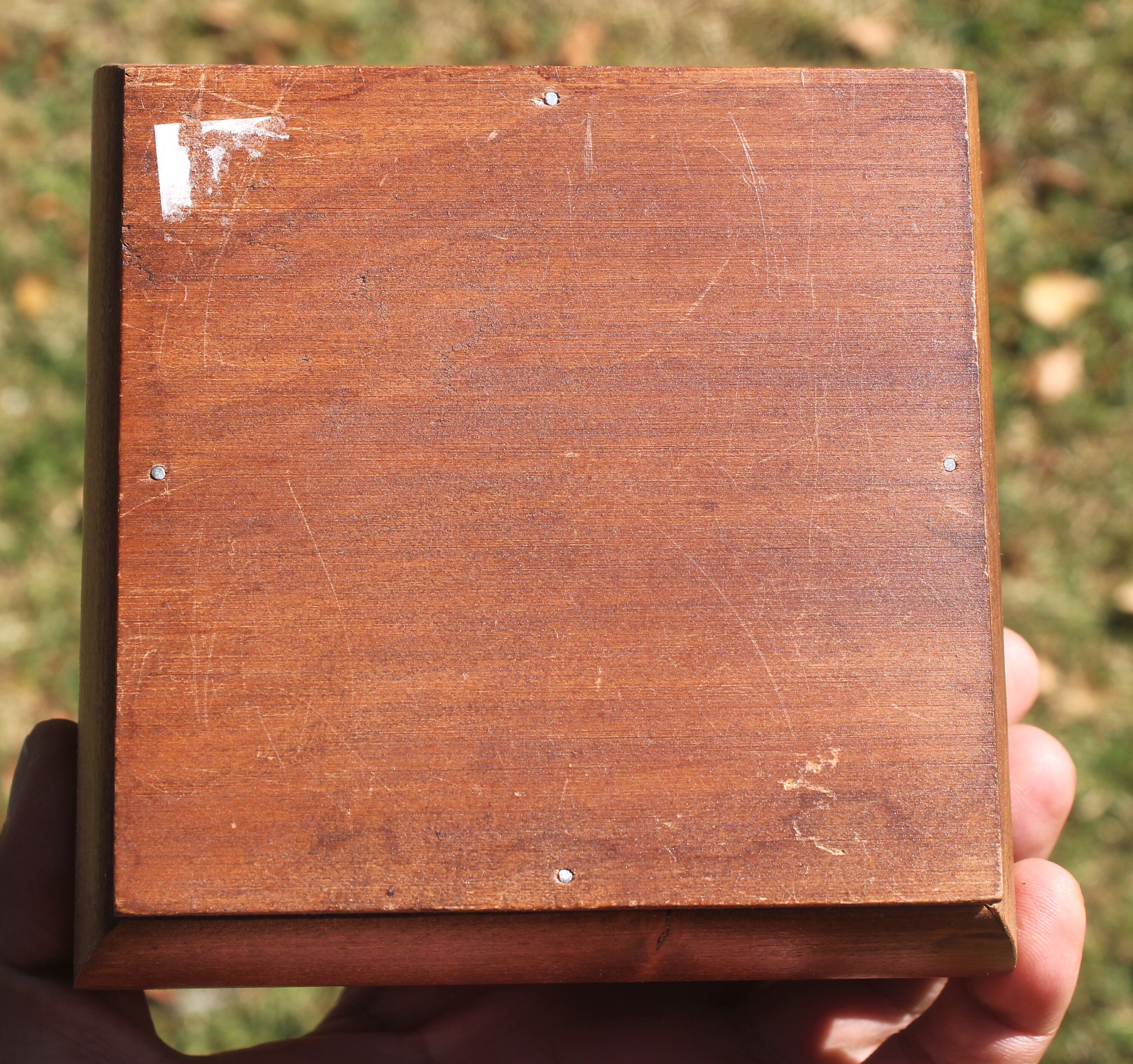 Vintage Walnut Wood Box With Deeply Carved Lid & Unusually Elegant ...