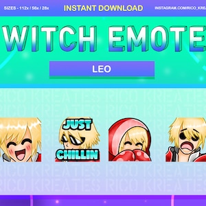 Leo Tekken 8 Twitch Emote Pack 112x112 / 56x56 / 28x28 - Twitch ...