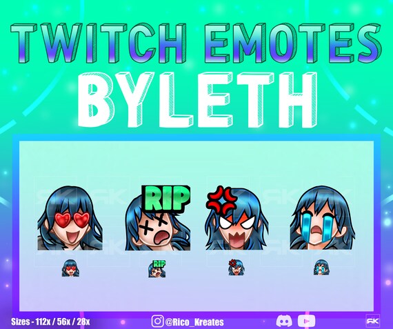Byleth Emote Pack 112x112 / 56x56 / 28x28 Twitch Youtube - Etsy