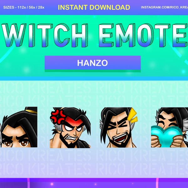 Hanzo Pack Emotes - Etsy