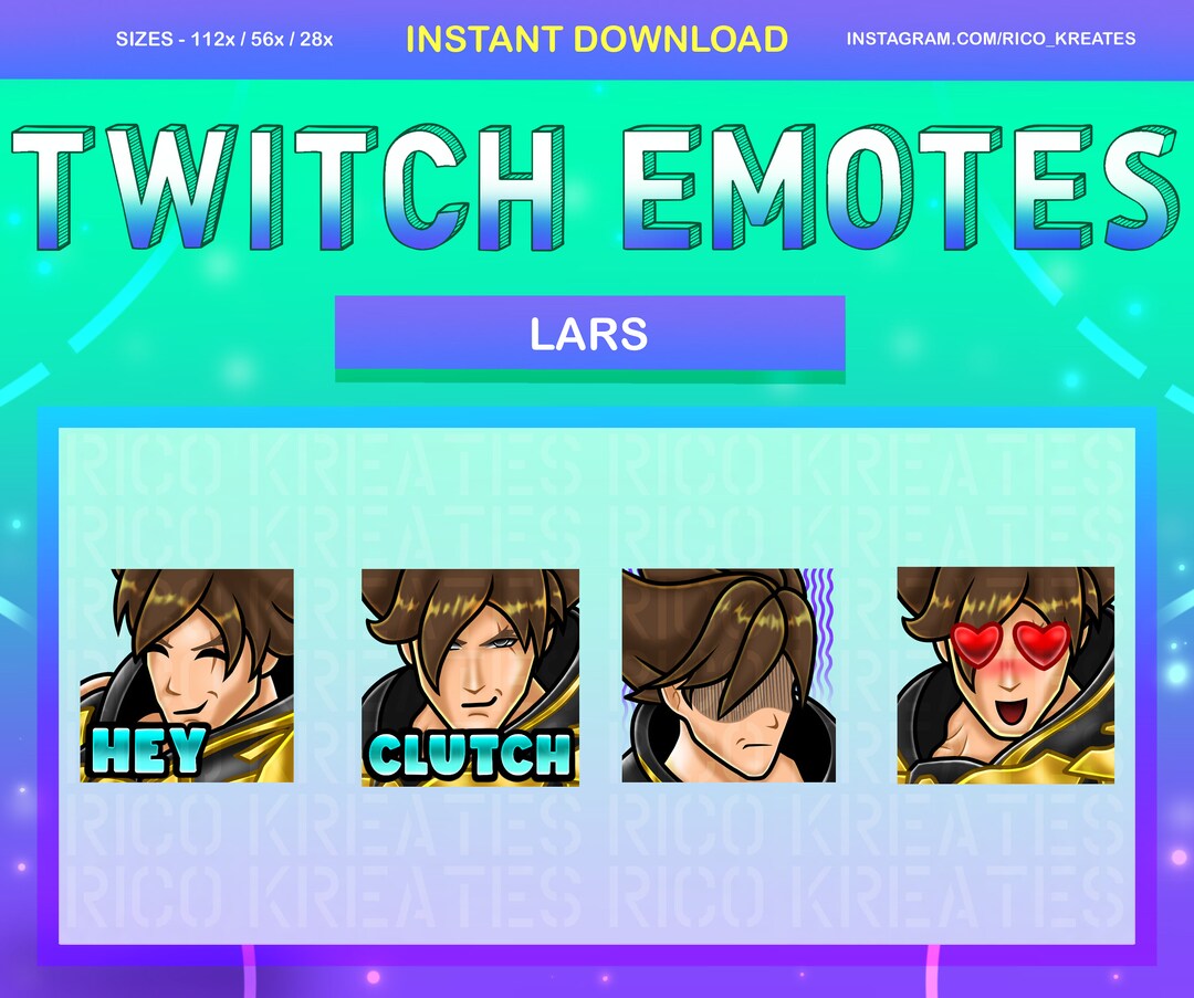 Lars Tekken 8 Twitch Emote Pack 112x112 / 56x56 / 28x28 - Twitch ...