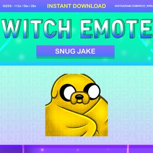 Jake Snug Twitch Emote 112x112 / 56x56 / 28x28 - Twitch, Discord ...