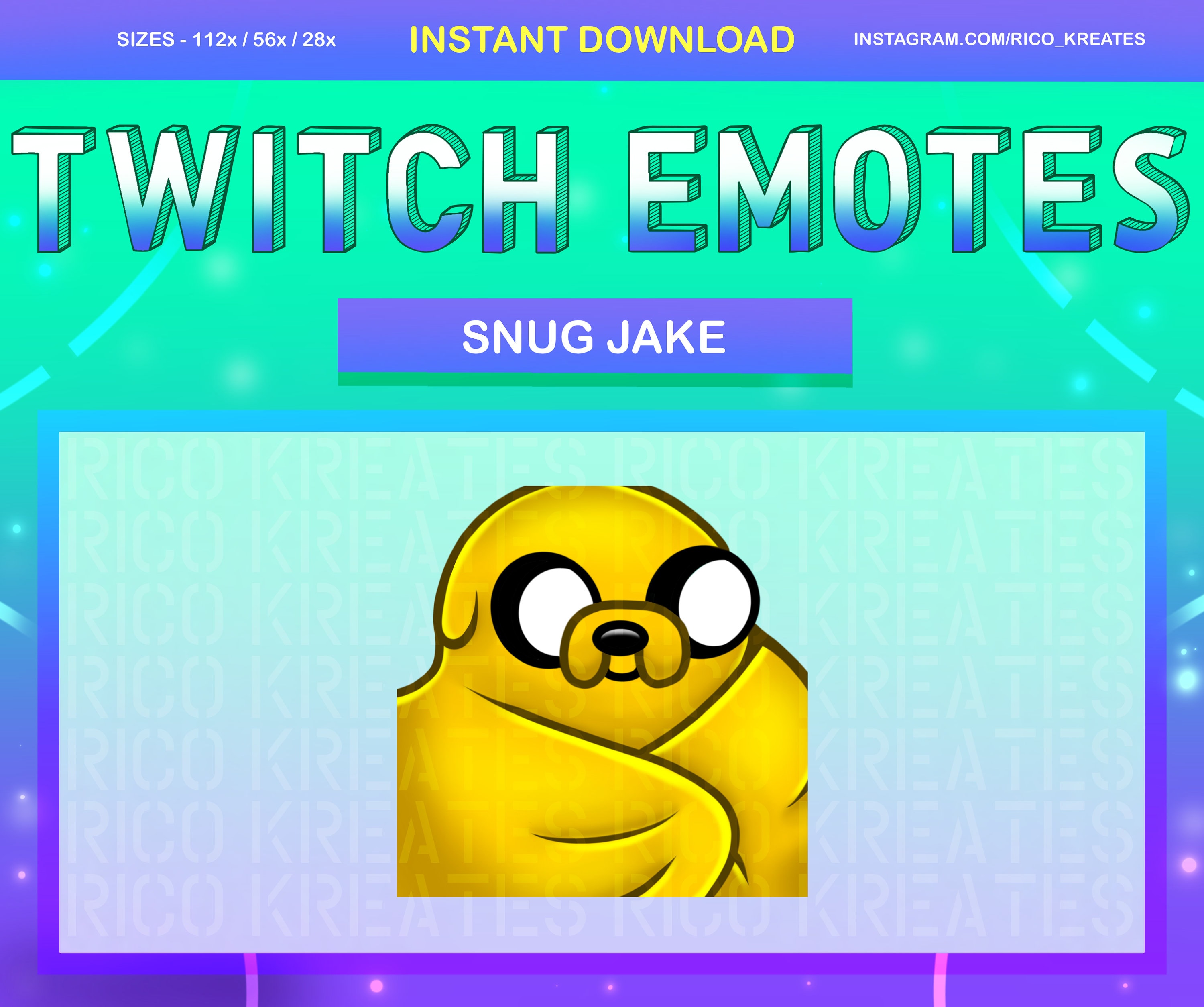 Jake Snug Twitch Emote 112x112 / 56x56 / 28x28 Twitch, Discord, Youtube ...