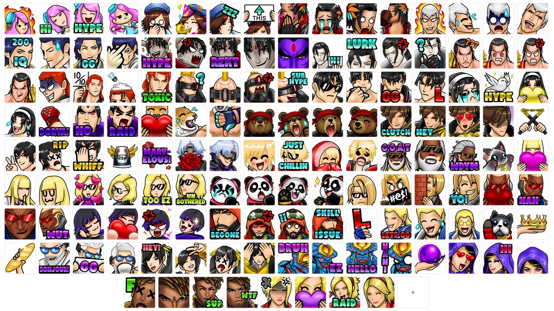 Tekken 8 Mega Twitch Emote Bundle 112x112 / 56x56 / 28x28 - Twitch ...