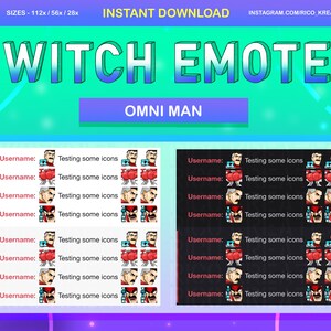 Omni Man Twitch Emote Pack 112x112 / 56x56 / 28x28 - Twitch, Discord ...