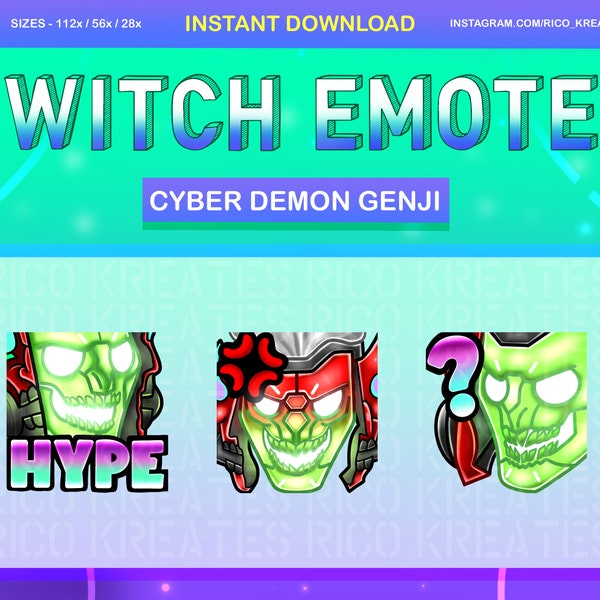 Overwatch Genji Emotes - Etsy