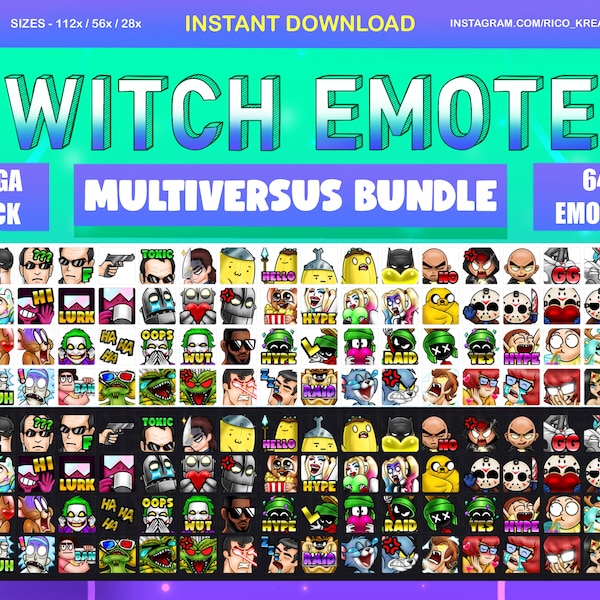 Emotes for Twitch 112x112 - Etsy