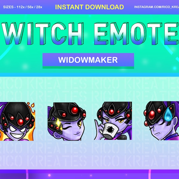 Overwatch Emotes Widowmaker - Etsy