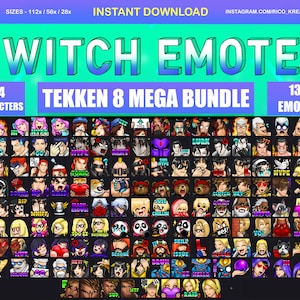 Tekken 8 Mega Twitch Emote Bundle 112x112 / 56x56 / 28x28 - Twitch ...