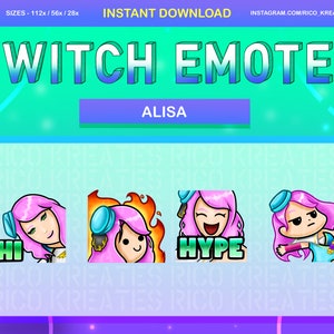Alisa Tekken 8 Twitch Emote Pack 112x112 / 56x56 / 28x28 - Twitch ...