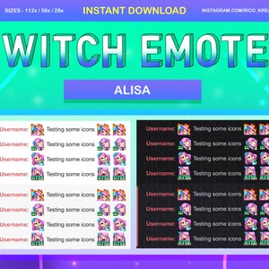 Alisa Tekken 8 Twitch Emote Pack 112x112 / 56x56 / 28x28 - Twitch ...