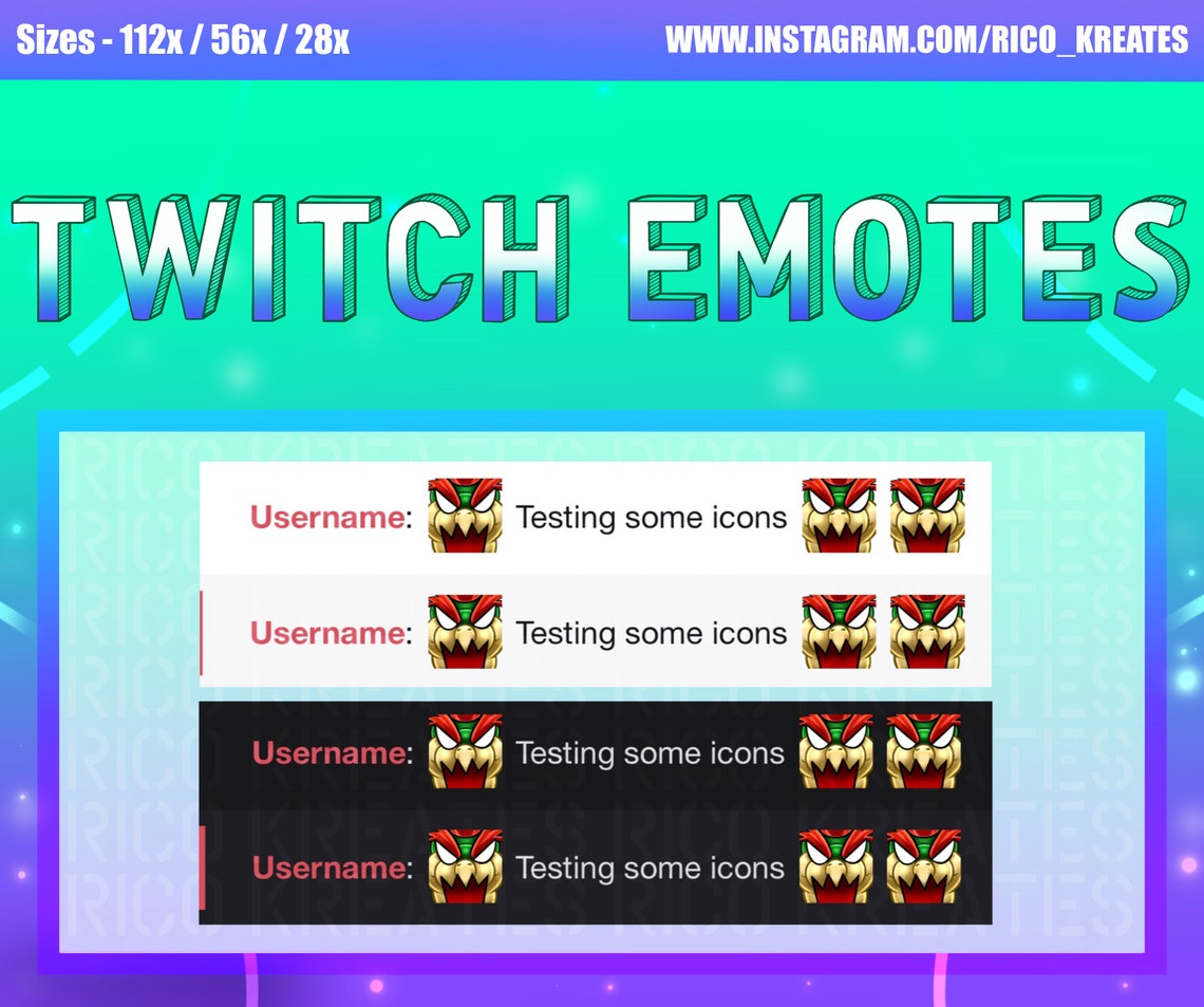 Bowser Rage Emote 112x112 56x56 28x28 - Twitch, Youtube, Discord, Super ...