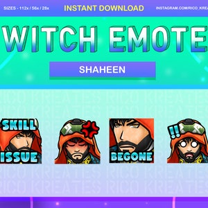 Shaheen Tekken 8 Twitch Emote Pack 112x112 / 56x56 / 28x28 - Twitch ...