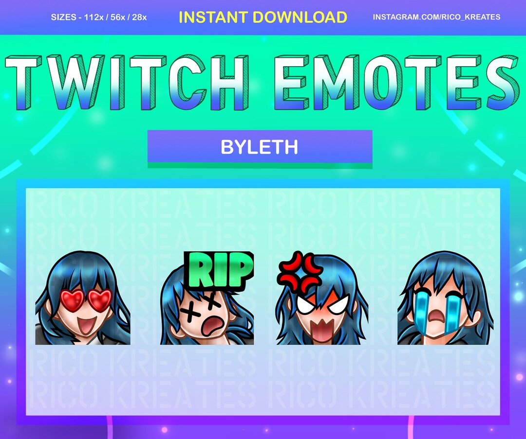 Byleth Emote Pack 112x112 / 56x56 / 28x28 - Twitch, Youtube, Discord ...