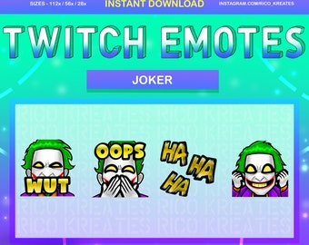 Jason Voorhees Twitch Emote Pack 112x112 / 56x56 / 28x28 Twitch ...