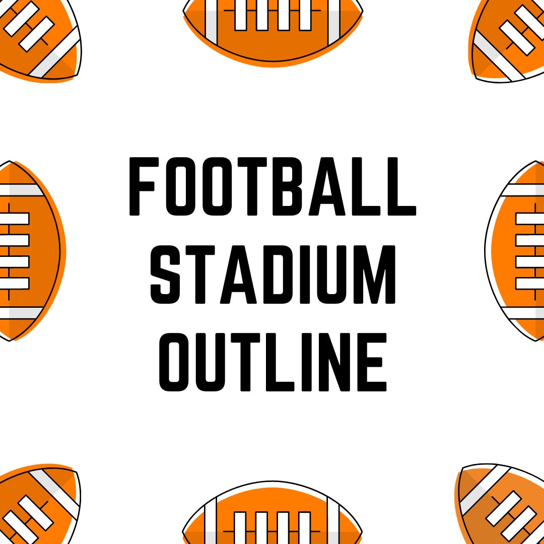 Football Stadium Outline - Etsy