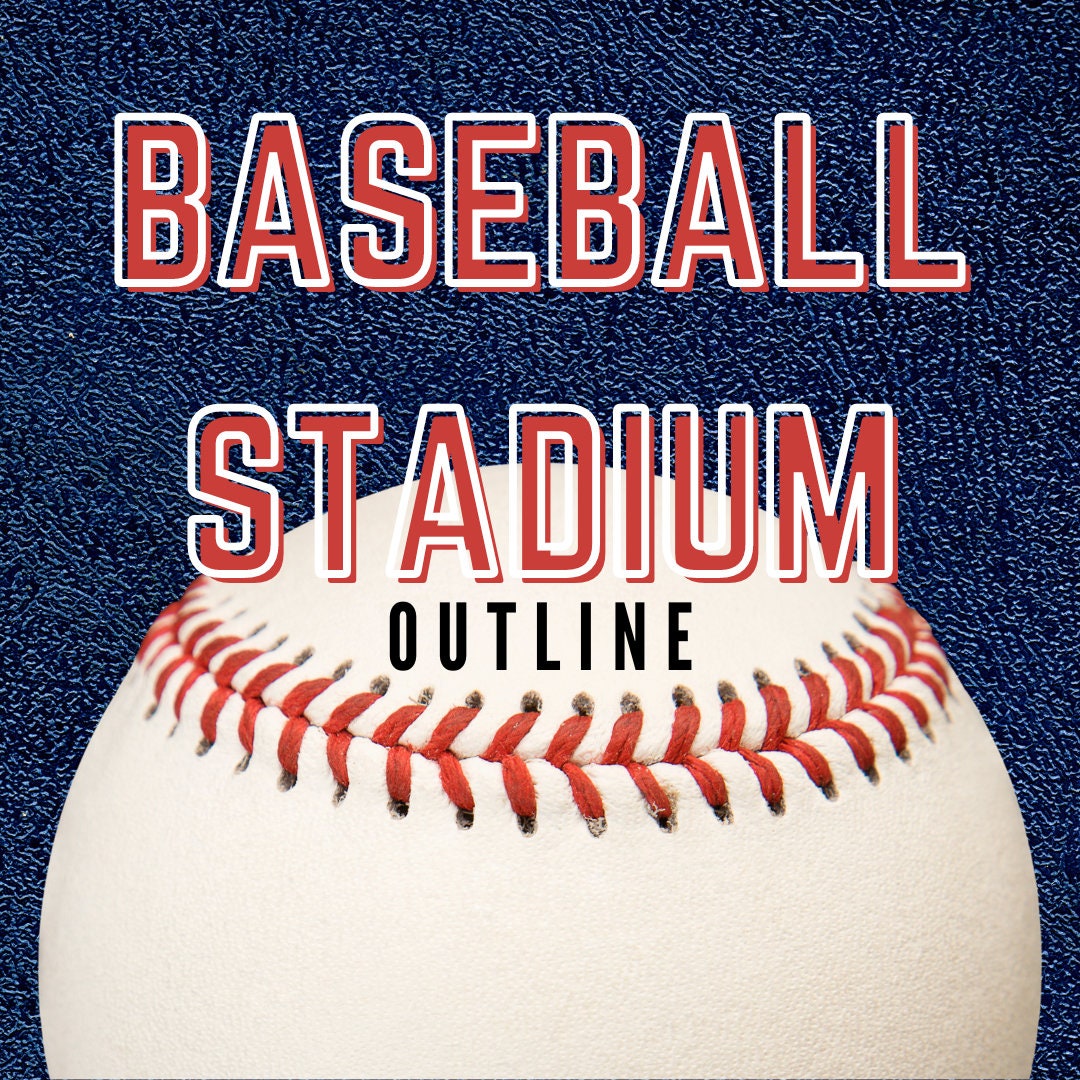 Baseball Stadium Outline - Etsy