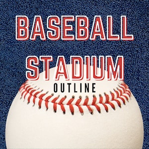 Baseball Stadium Outline - Etsy
