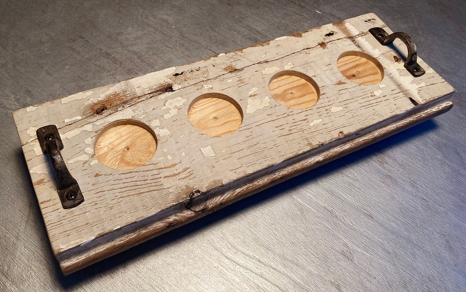 Whiskey Tasting Flight Board - Reclaimed Barn Wood for Bourbon and ...