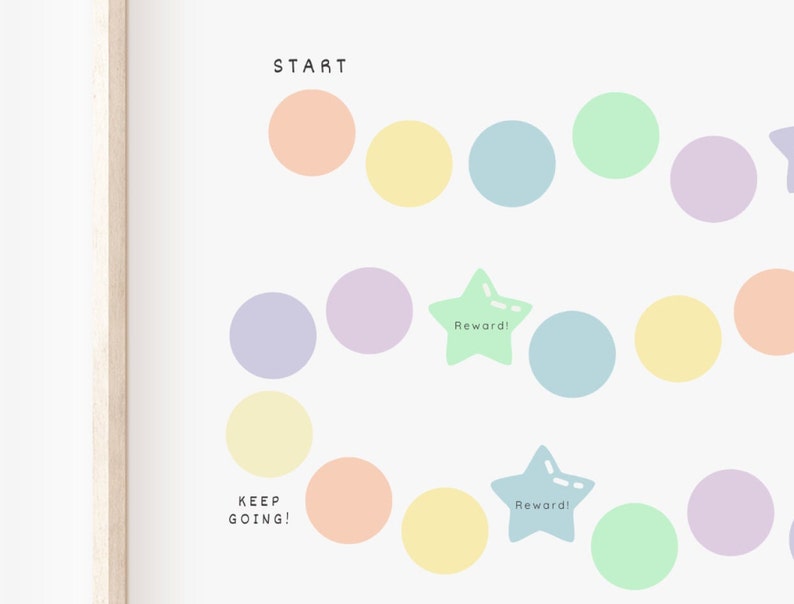 Morning Routine Chart for Kids Pastel Sticker Chart Printable Reward ...