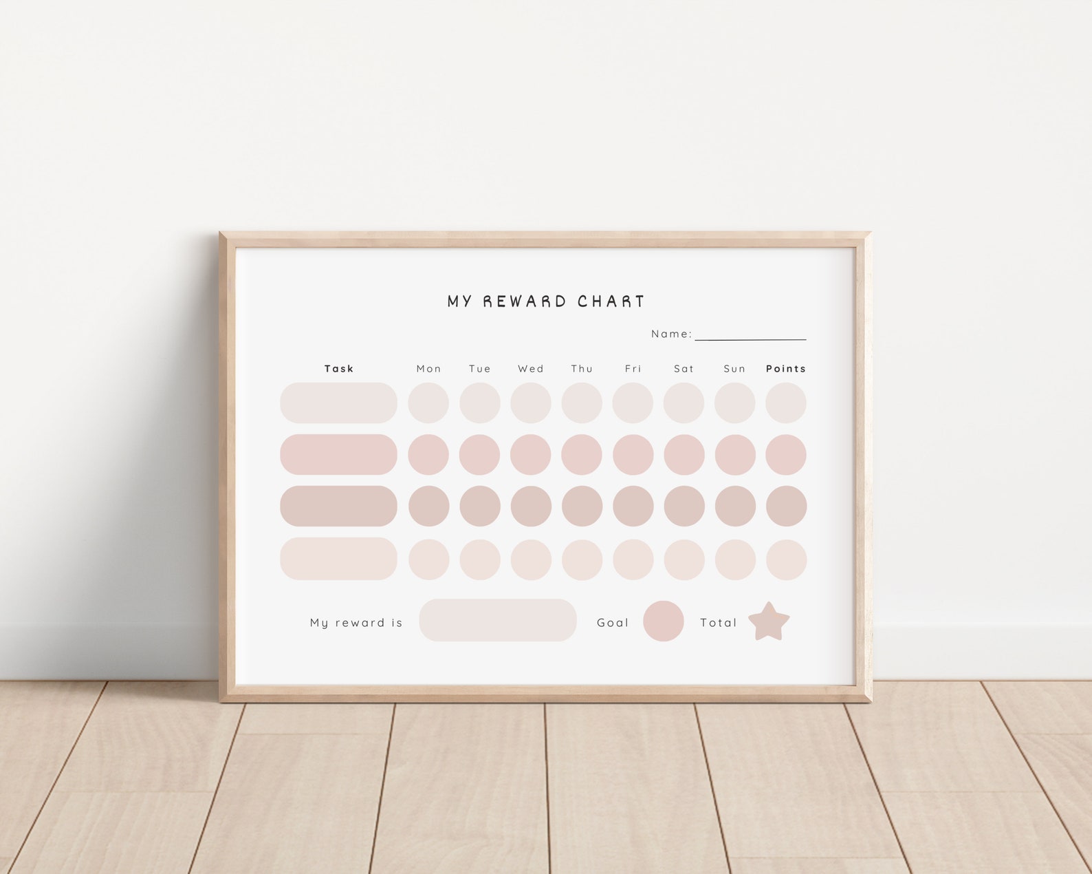 Kids Reward Chart Printable Kids Chore Chart Toddler Chore Chart Girls ...