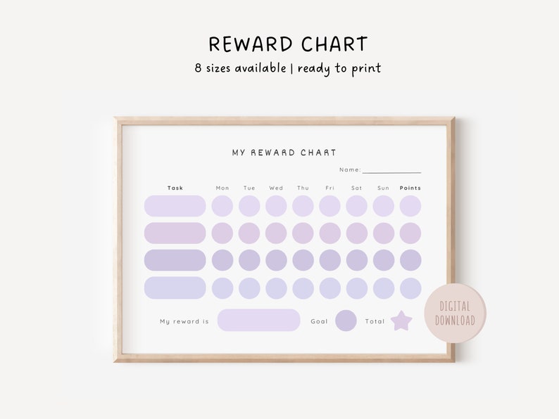 Kids Routine Chart Printable Reward Chart Printable Chore Chart Kids ...
