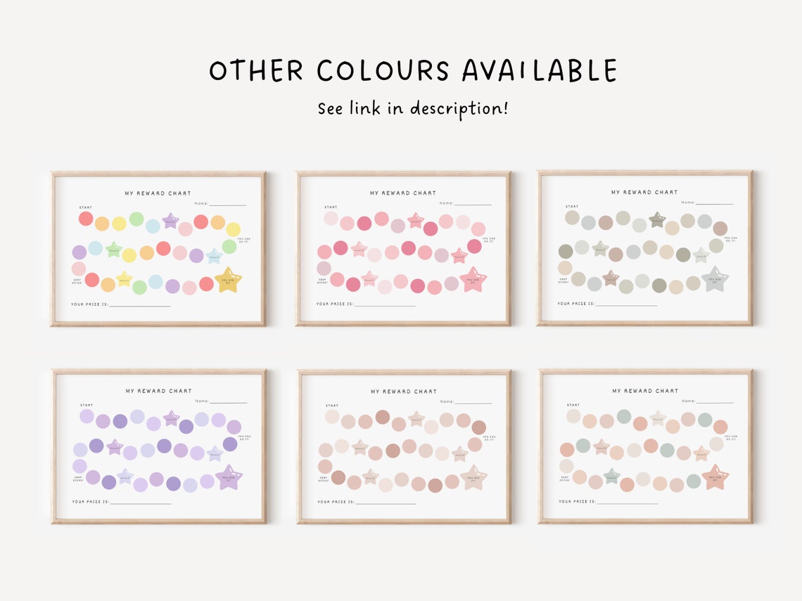 Printable Toddler Potty Training Chart Boys Nursery Routine Chart Kids ...