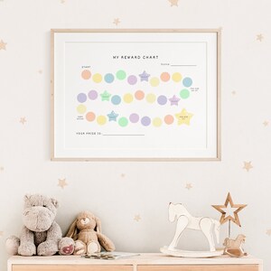 Morning Routine Chart for Kids Pastel Sticker Chart Printable Reward ...