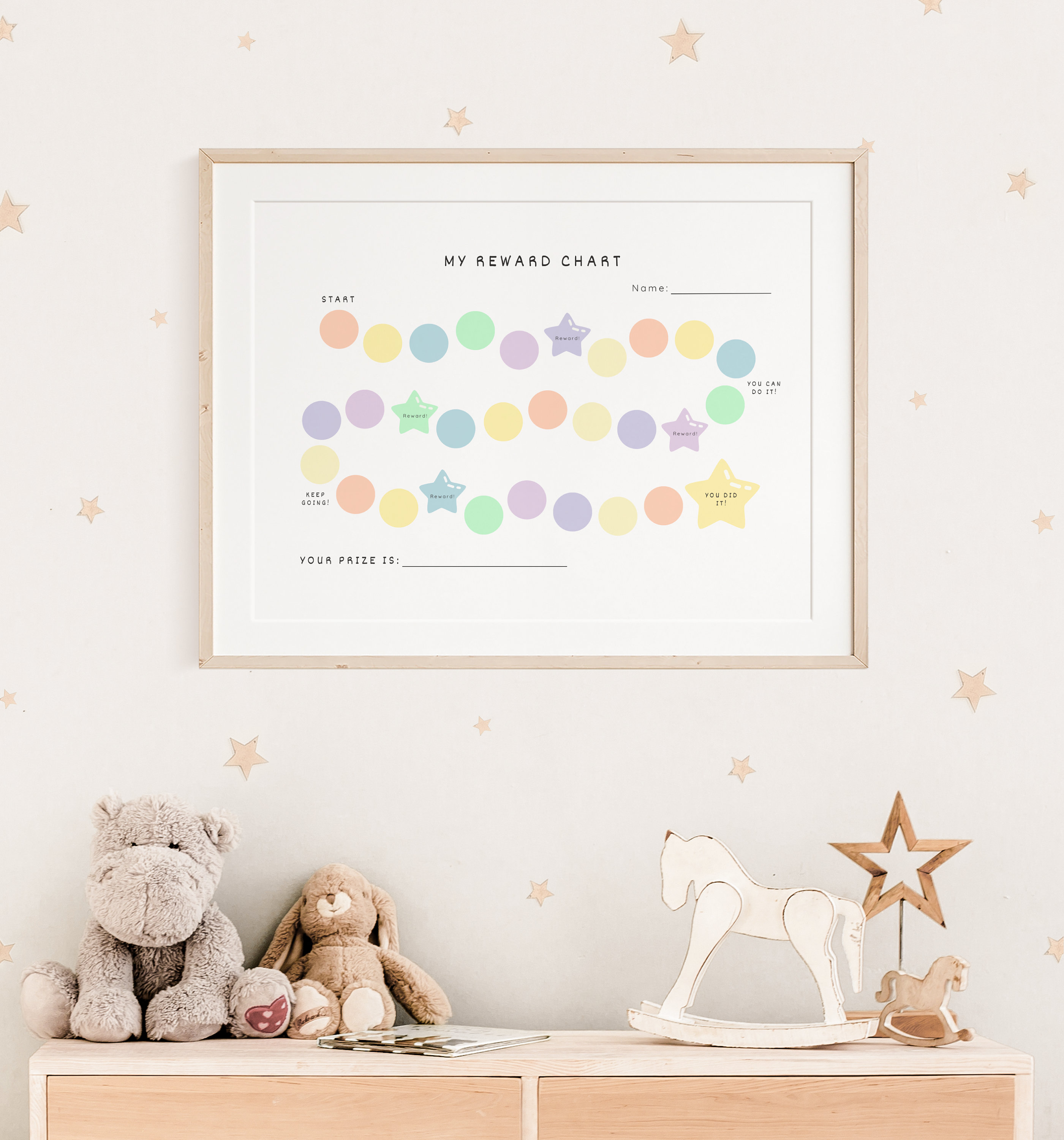 Morning Routine Chart for Kids Pastel Sticker Chart Printable Reward ...